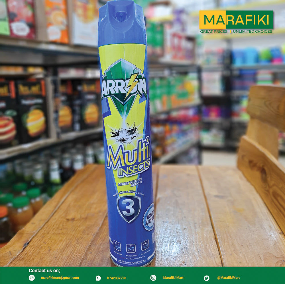 ARROW MULTI INSECTS SPRAY NO SMELL 750ML – Marafiki Mart