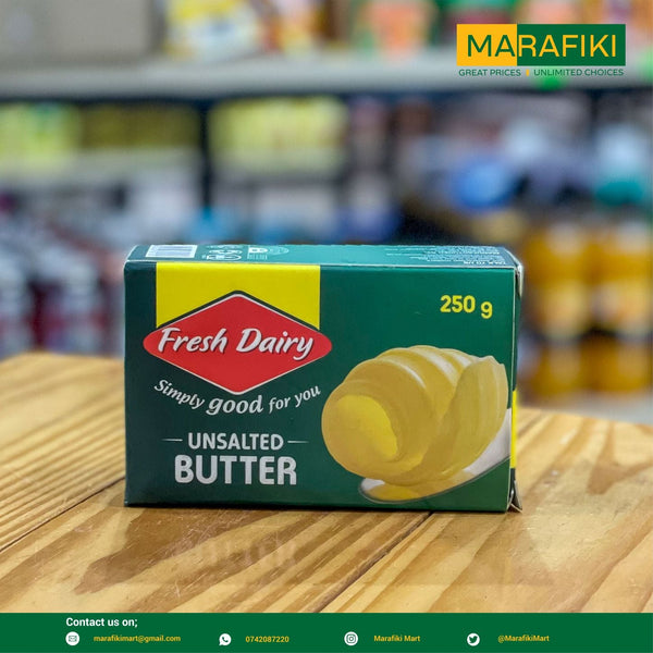 FRESH DAIRY UNSALTED BUTTER 250G – Marafiki Mart