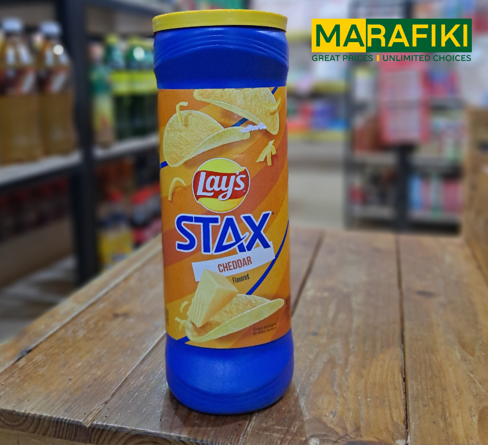LAYS STAX CHEDDAR 155.9G – Marafiki Mart