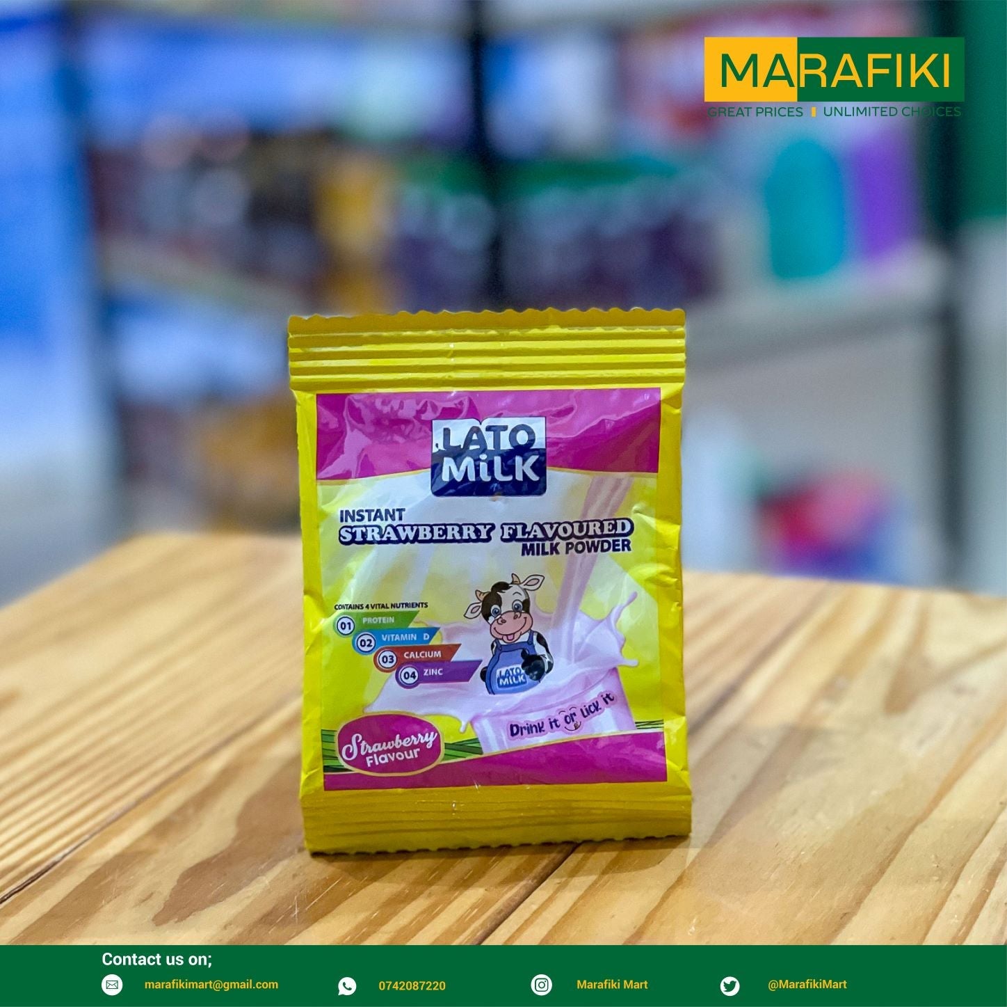 LATO POWDER MIlK STRAWB 15G – Marafiki Mart