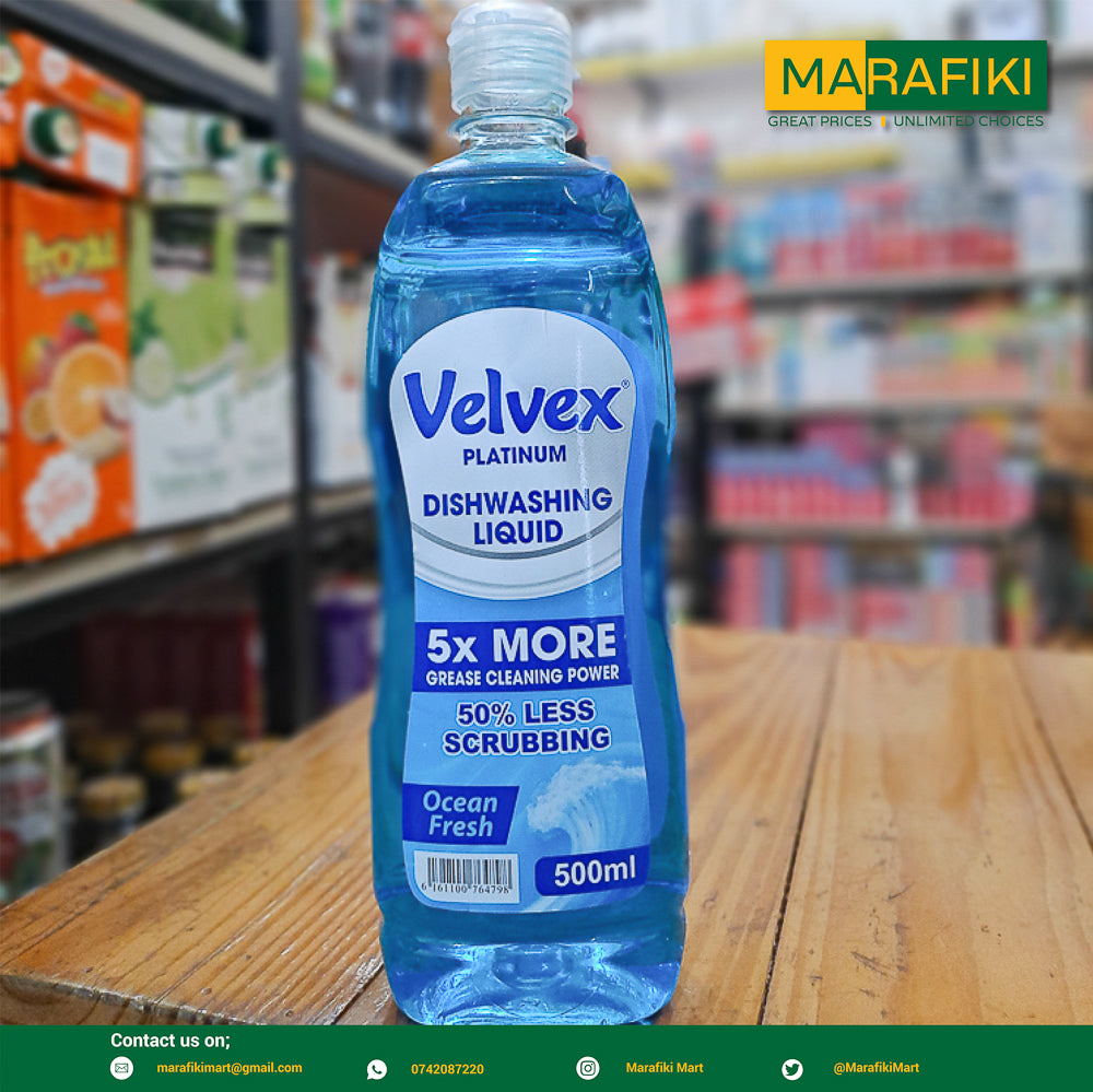 VELVEX DISH WASH LIQUID OCEAN 500ML – Marafiki Mart