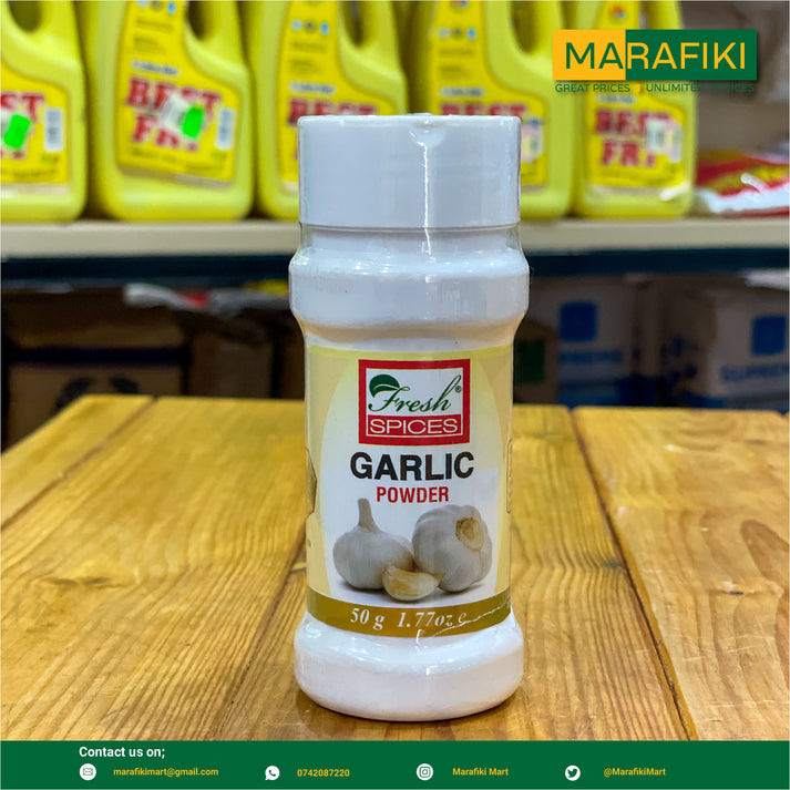 FRESH SPICES GARLIC POWDER 50G – Marafiki Mart