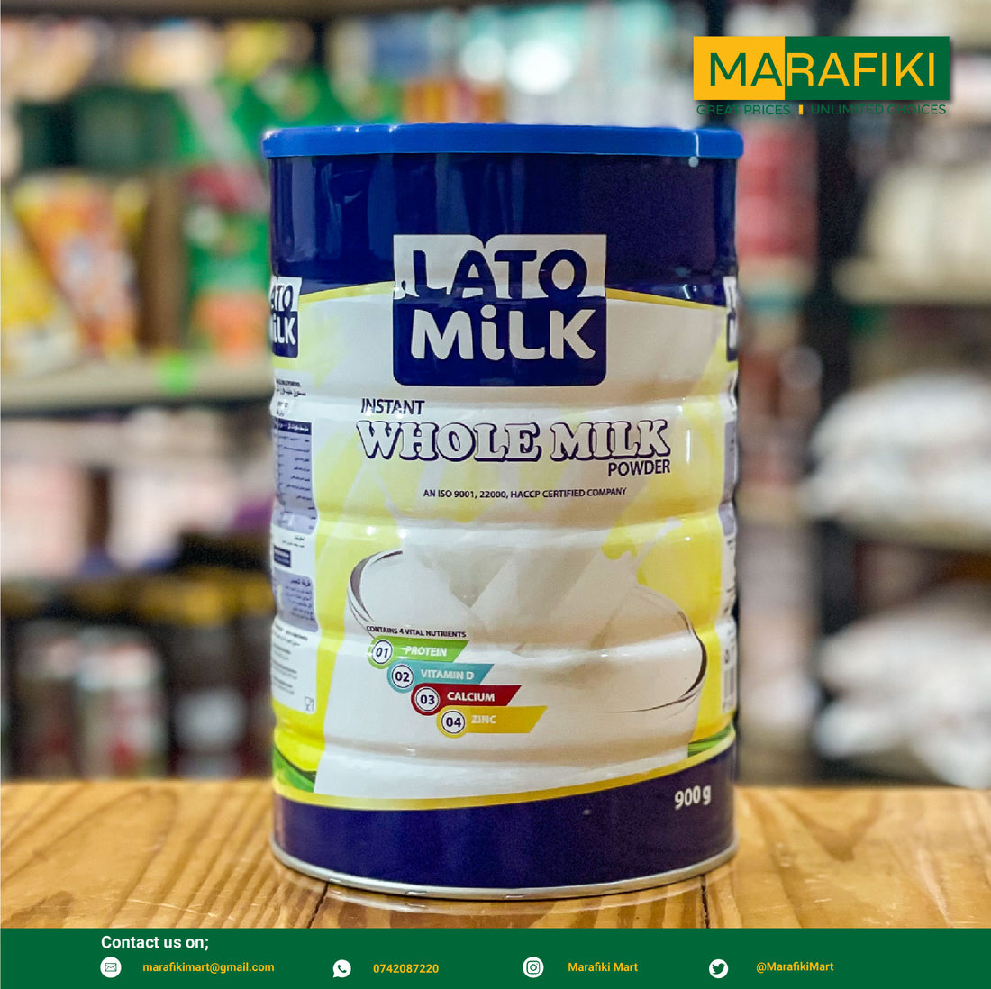 LATO POWDER MILK 900G – Marafiki Mart